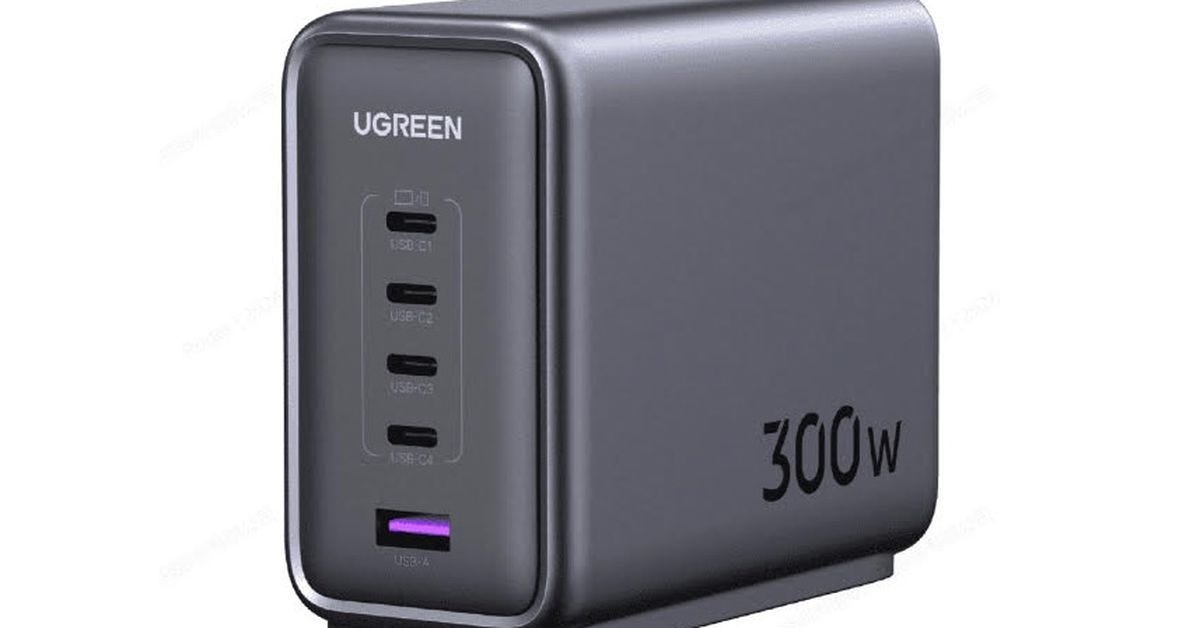 Ugreen’s 300W GaN charger features four high-power USB-C ports for all ...