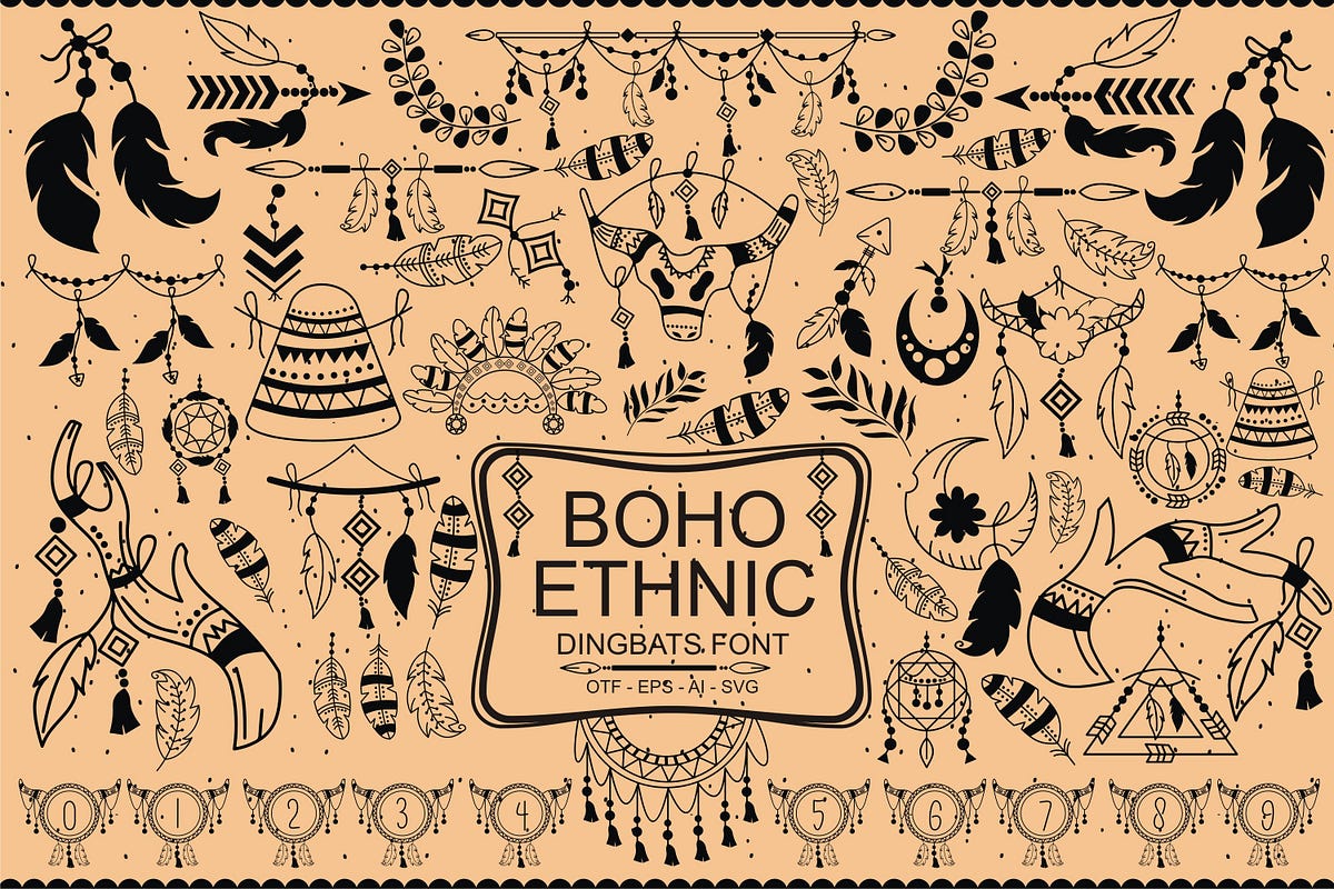 Boho Ethnic Font OTF | by Isabellaink | Apr, 2024 | Medium