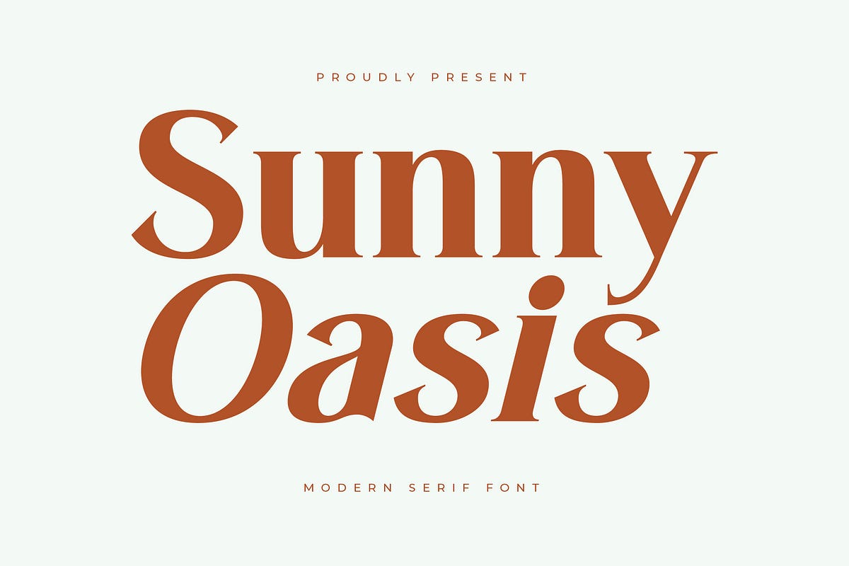 Sunny Oasis Font | by Sophiaspectra | May, 2024 | Medium