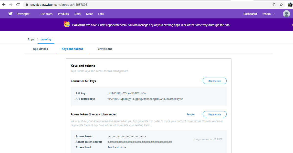 Crawling Data Menggunakan Apps Twitter Python | by Rendraeka | Medium