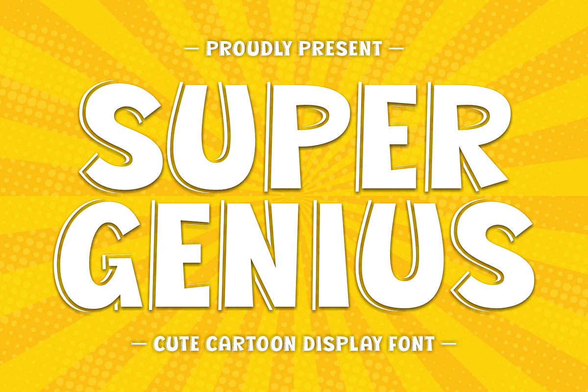 Super Genius Font - Fontcrafter - Medium