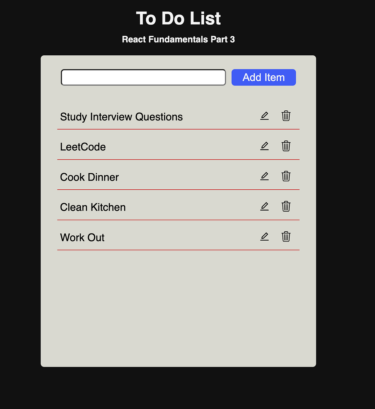 React Fundamentals Part 3: To Do List | by Patrick Speranza | Medium