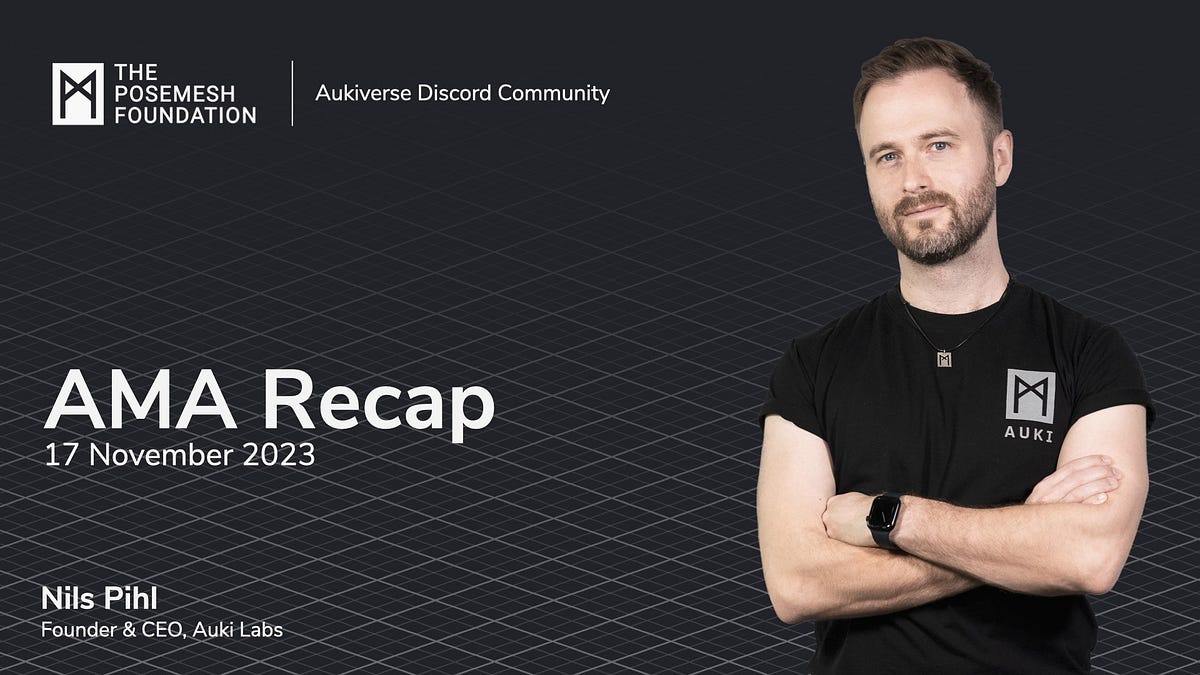 Recap: Auki Labs CEO Nils Pihl’s Live AMA Session in the Aukiverse ...