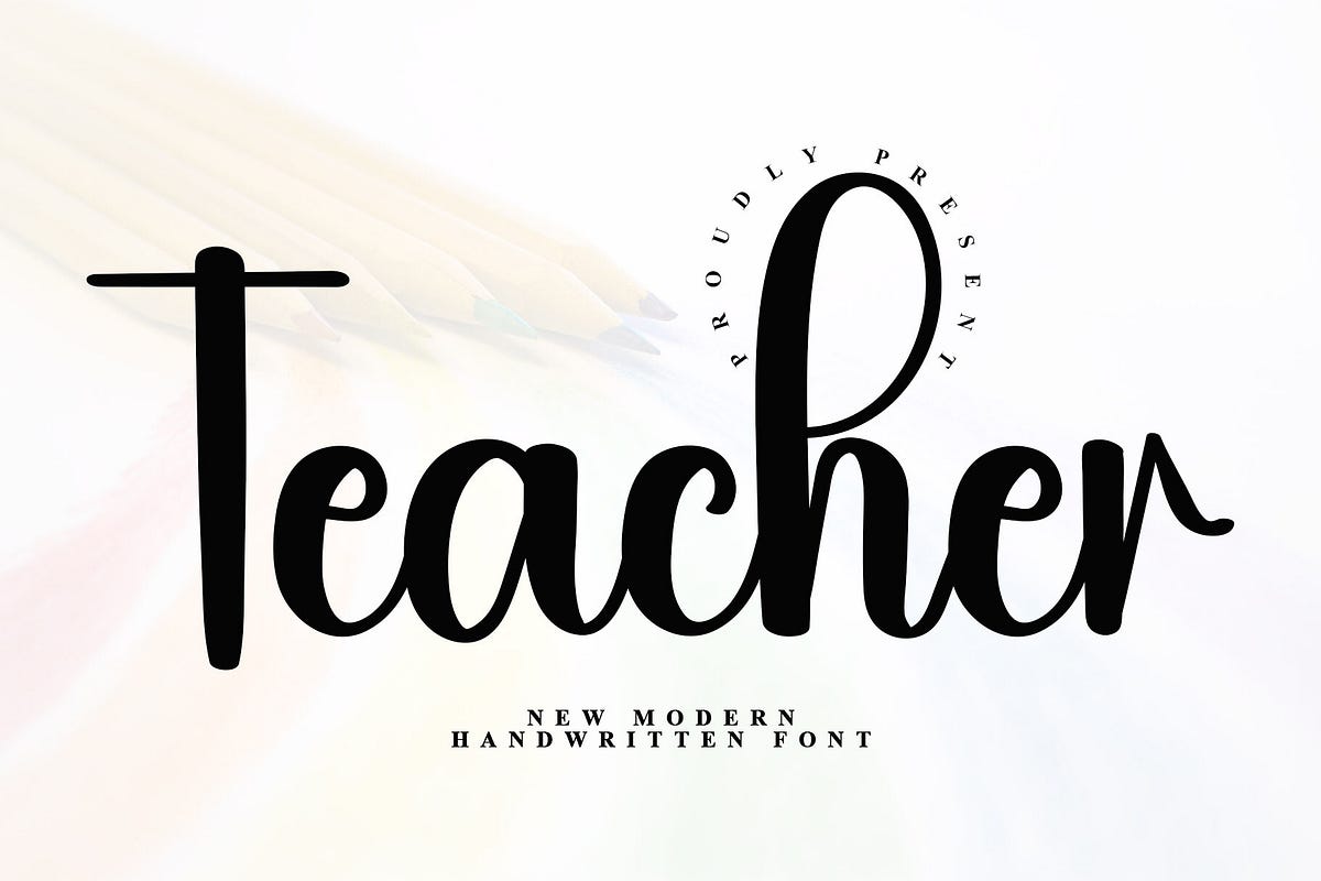 Teacher Font - Holohaven - Medium