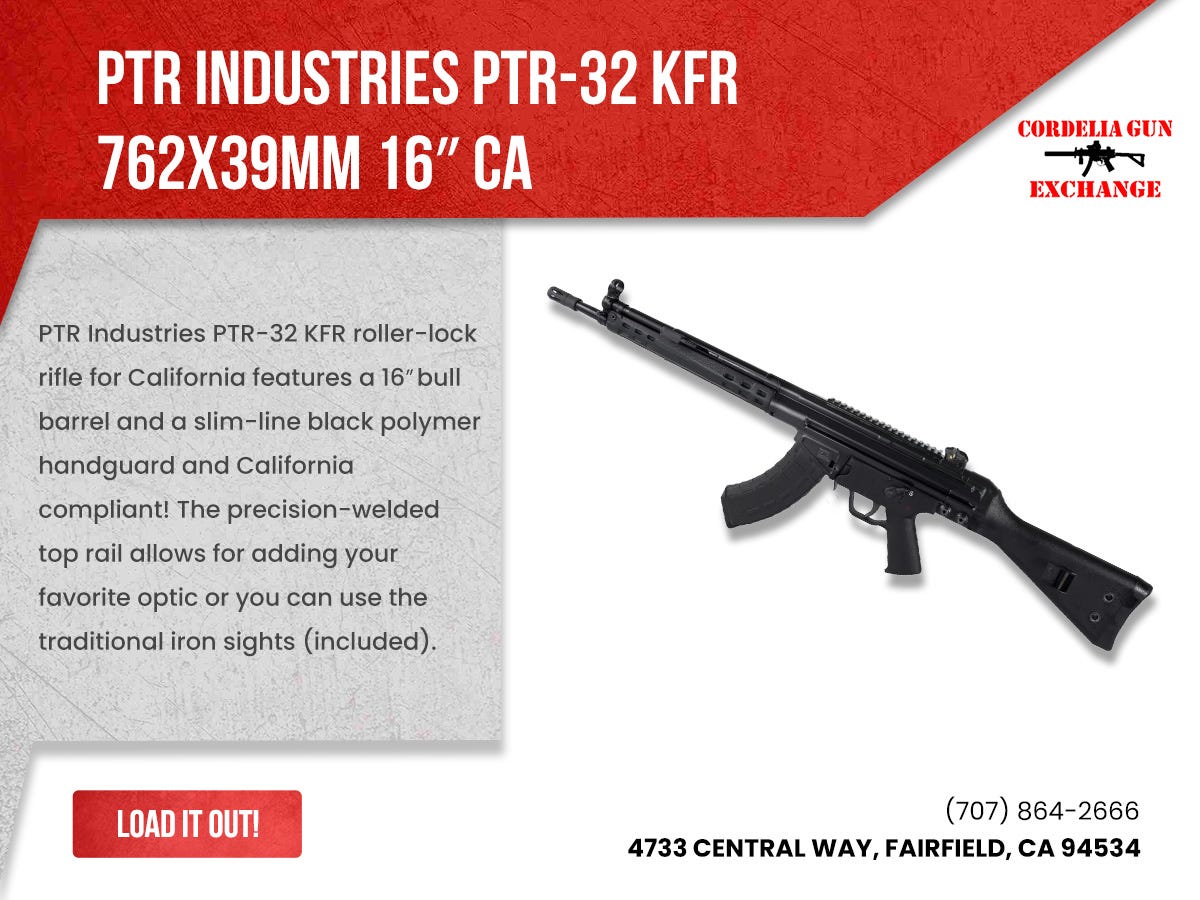 PTR-32 KFR Rifle for Sale at Cordelia Gun Exchange’s Black Friday Sale | by Claire Divas | Medium