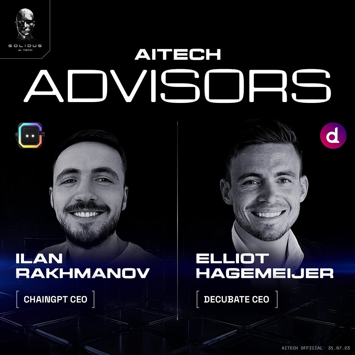 $AITECH Advisors: CEO of ChainGPT & Decubate | by Solidus Ai Tech | Aug ...