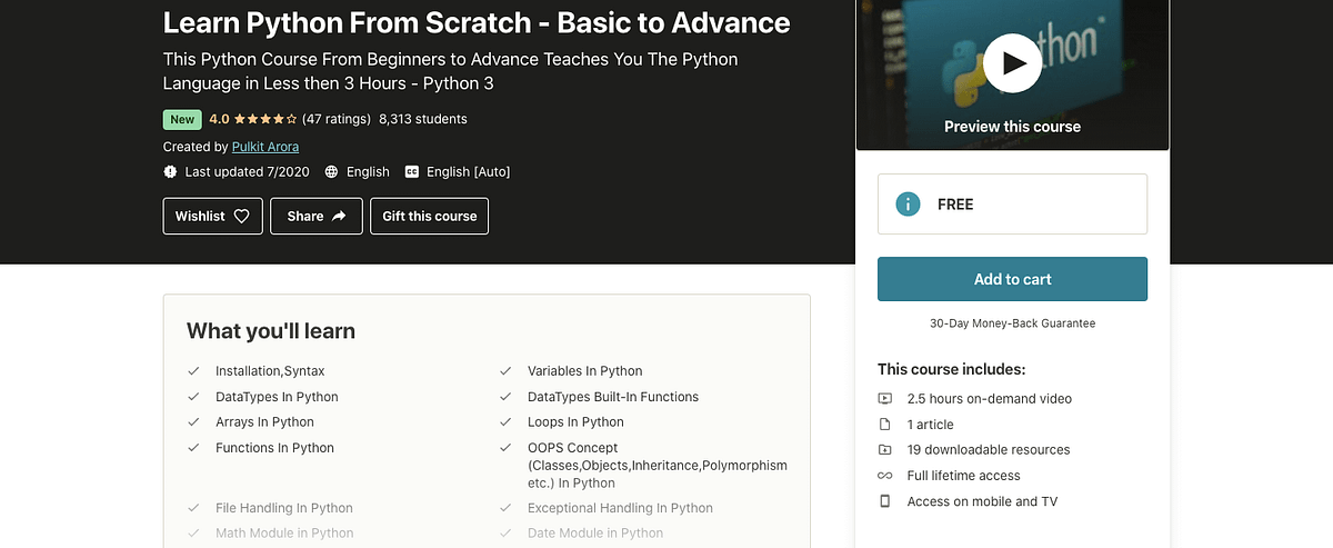 Learn Python From Scratch — Basic to Advance | by FresherCooker.in ...