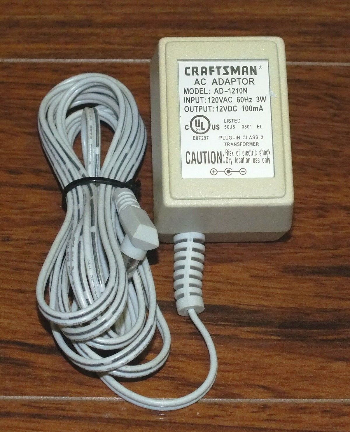 *Brand NEW*Craftsman AD-1210N Class 2 Transformer 12V 100mA Ac Adapter ...