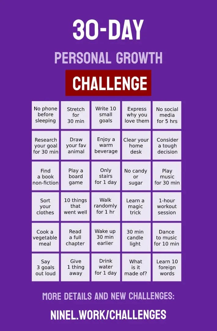 30-Day Self-Improvement Challenge: Transform Your Life in a Month | by William James | Sep, 2024 ...