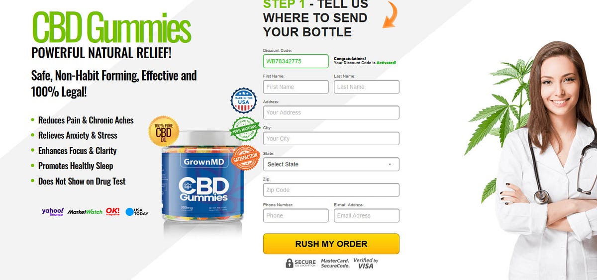 GrownMD CBD Gummies — New 100% Pure Gummies Product Launches! | by ...