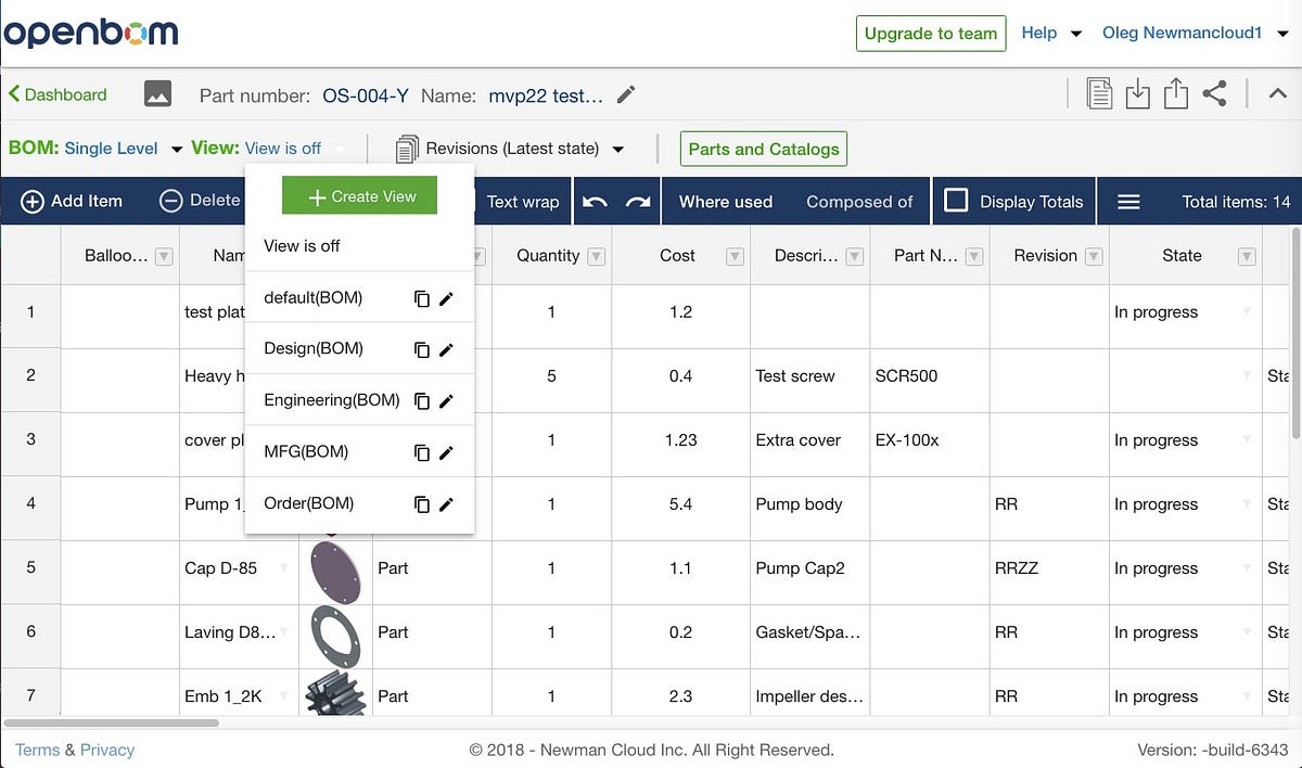 Heads up: preview of new OpenBOM View Configuration improvements | by OpenBOM (openbom.com) | Medium