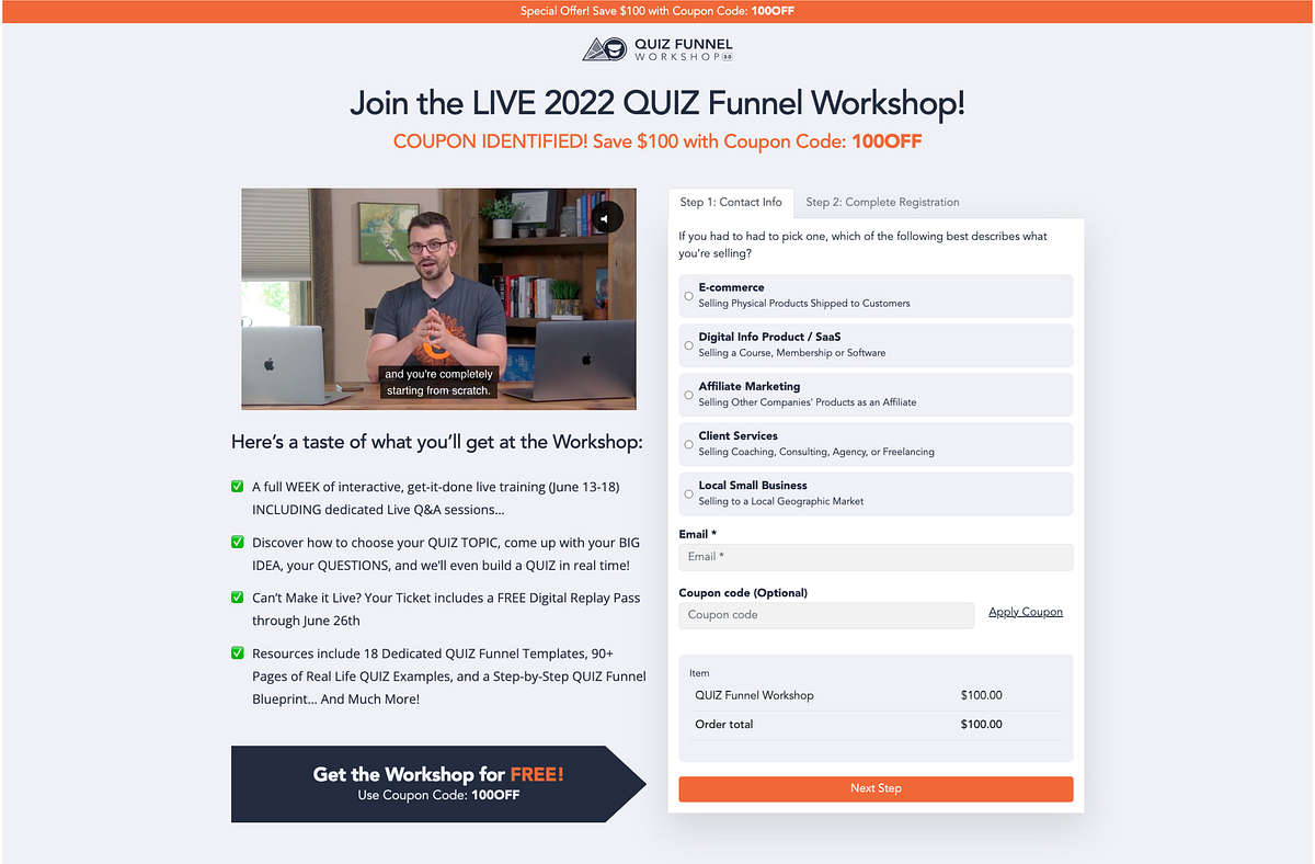 Landing Page Review — Paid Workshops, Challenges, and Launches | by ...