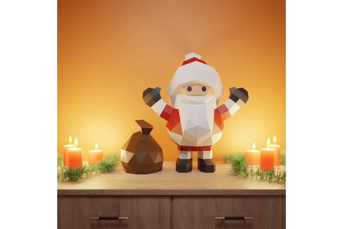 3D Papercraft Santa | by Lumenloom | Sep, 2024 | Medium