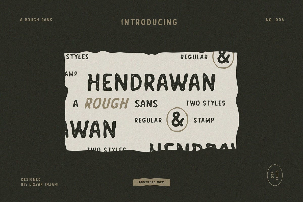 Hendrawan Font | by Miamosaic | Apr, 2024 | Medium