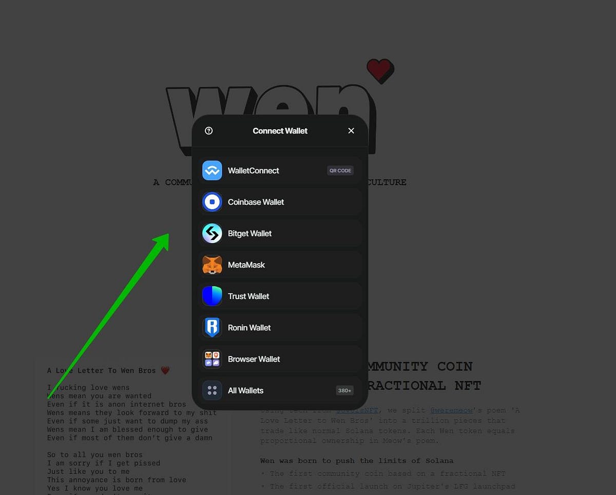 $WEN COIN Program Airdrop Claim | by PaulTokenBrigade | Mar, 2024 | Medium