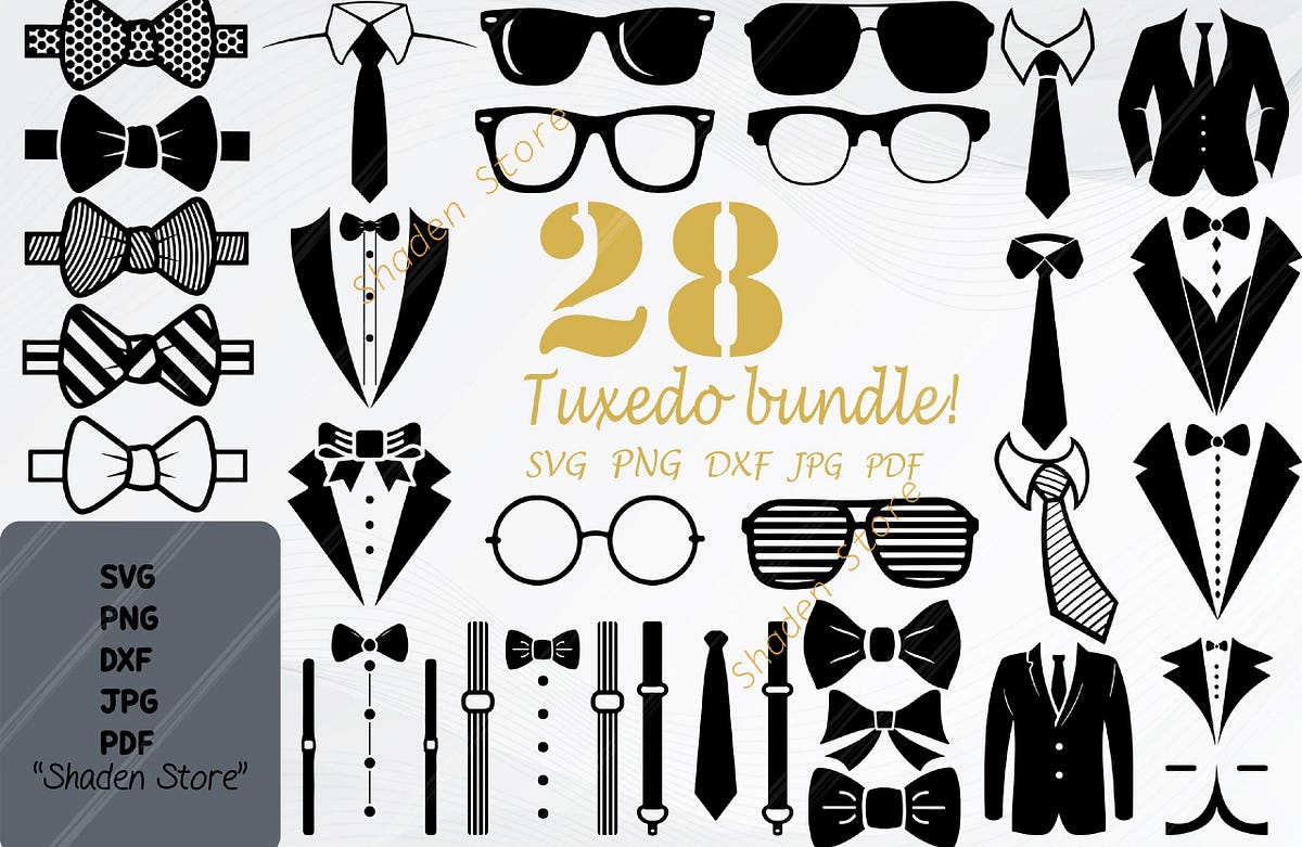 Tuxedo SVG Bundle, Suit Bundle Svg (Unique Print Mock-ups) | by ...