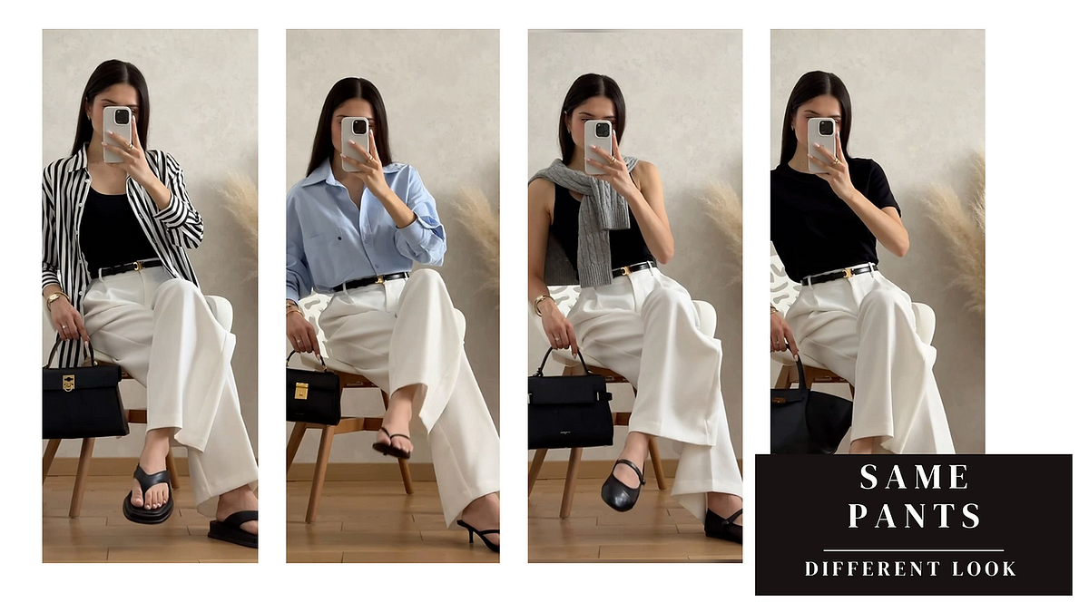 How to Style One Pair of Trousers into 5 Different Looks: Elegant ...