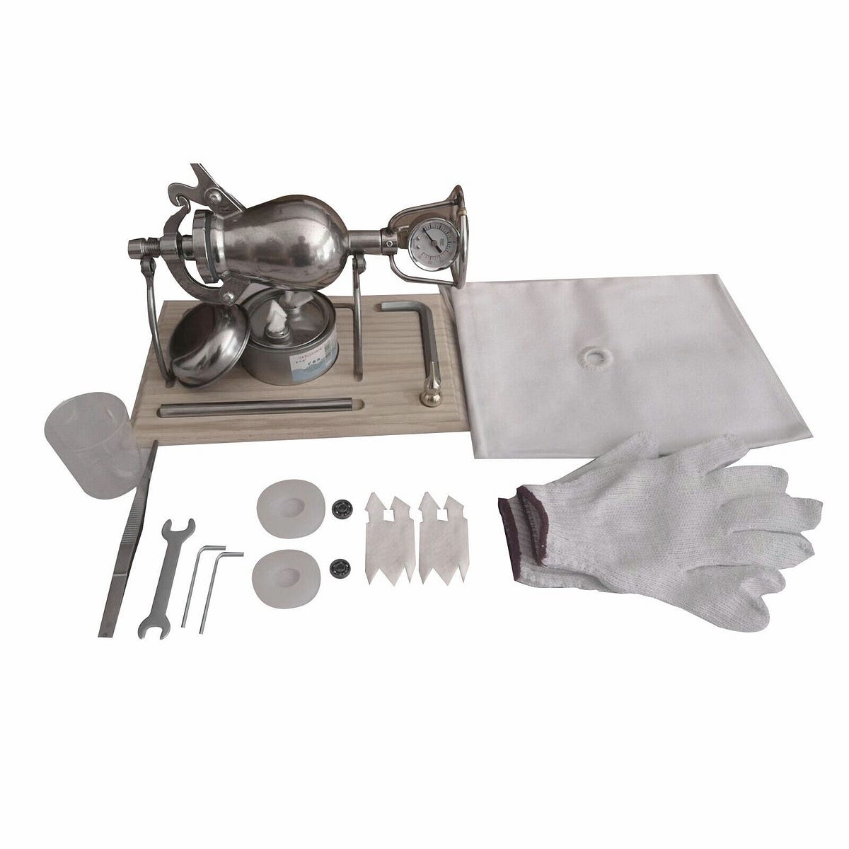 268ml Hand Popcorn Machine Open Firing Puffing Machine Stainless Steel ...