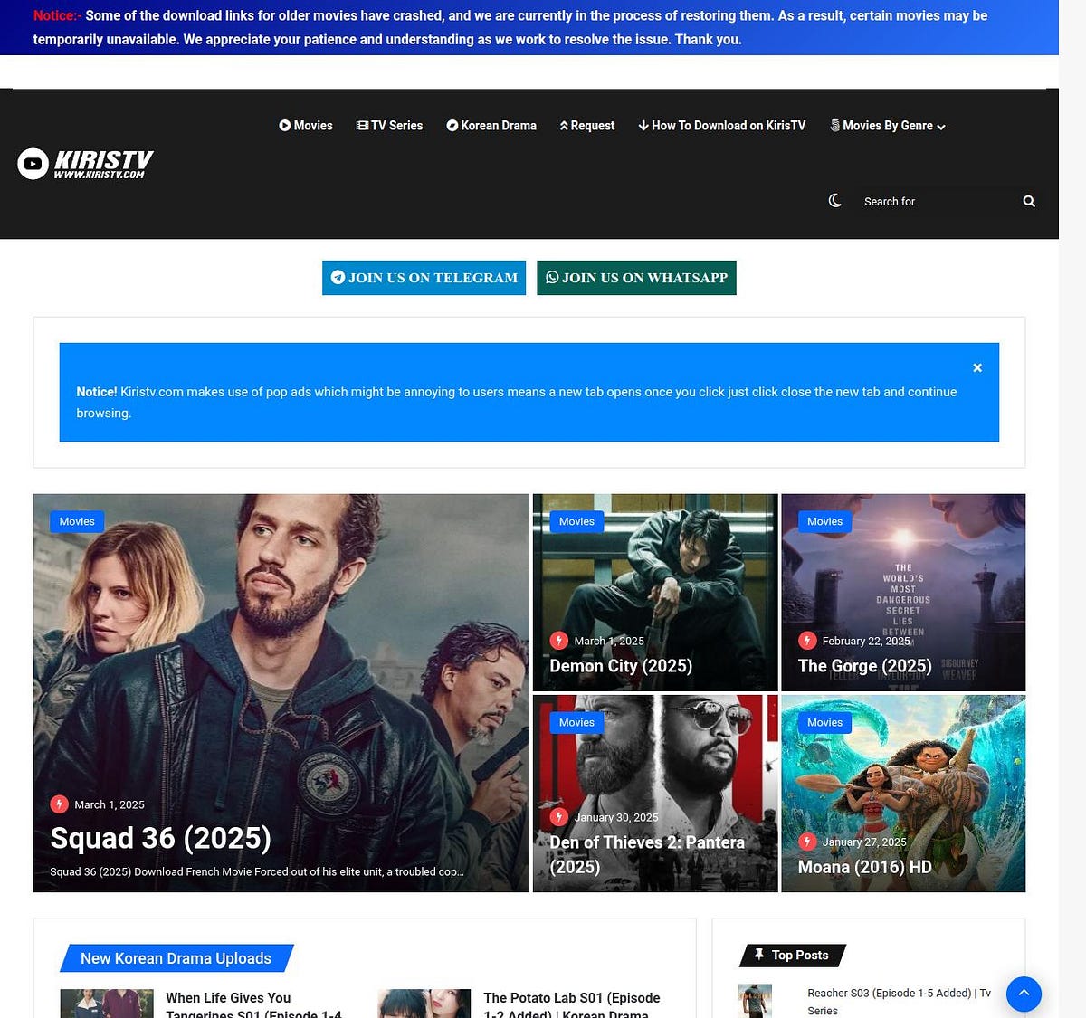 Kiristv Entertainment Movies Blog | by Kattoy | Mar, 2025 | Medium