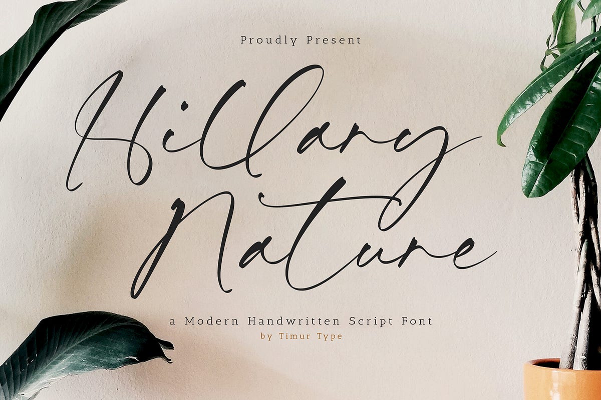 Hillary Nature Font - Avaastral - Medium