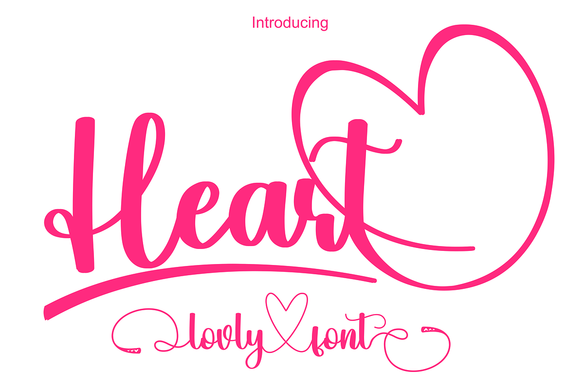 Heart Font - Vectorval - Medium