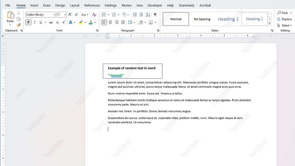 Cara Membuat Teks Acak atau Teks Dummy Lorem Ipsum di Microsoft Word ...