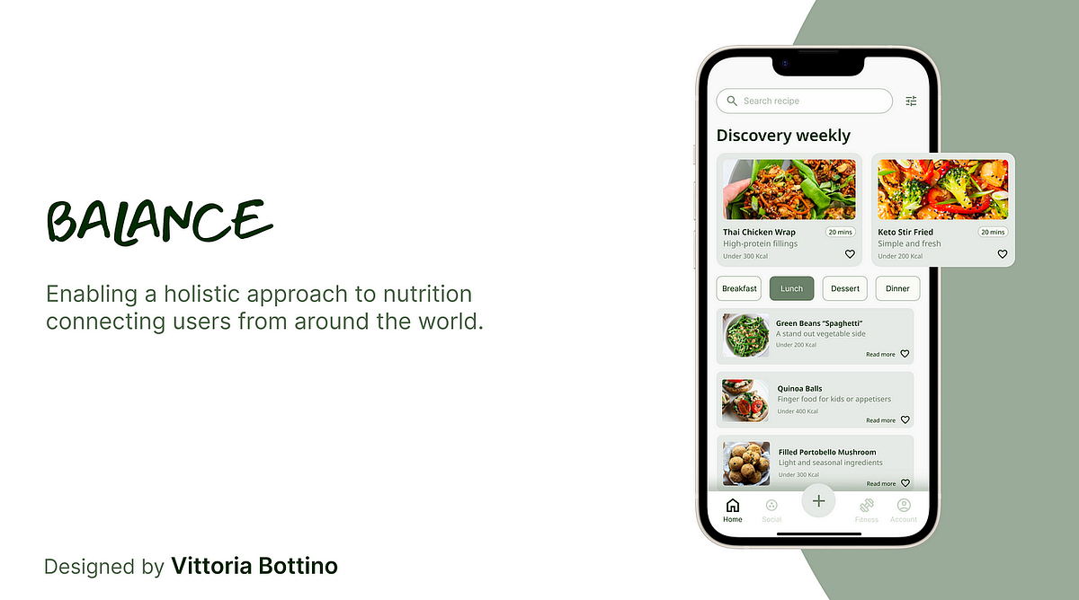 UI/UX Case Study — Balance nutrition app | by Vicky | Medium