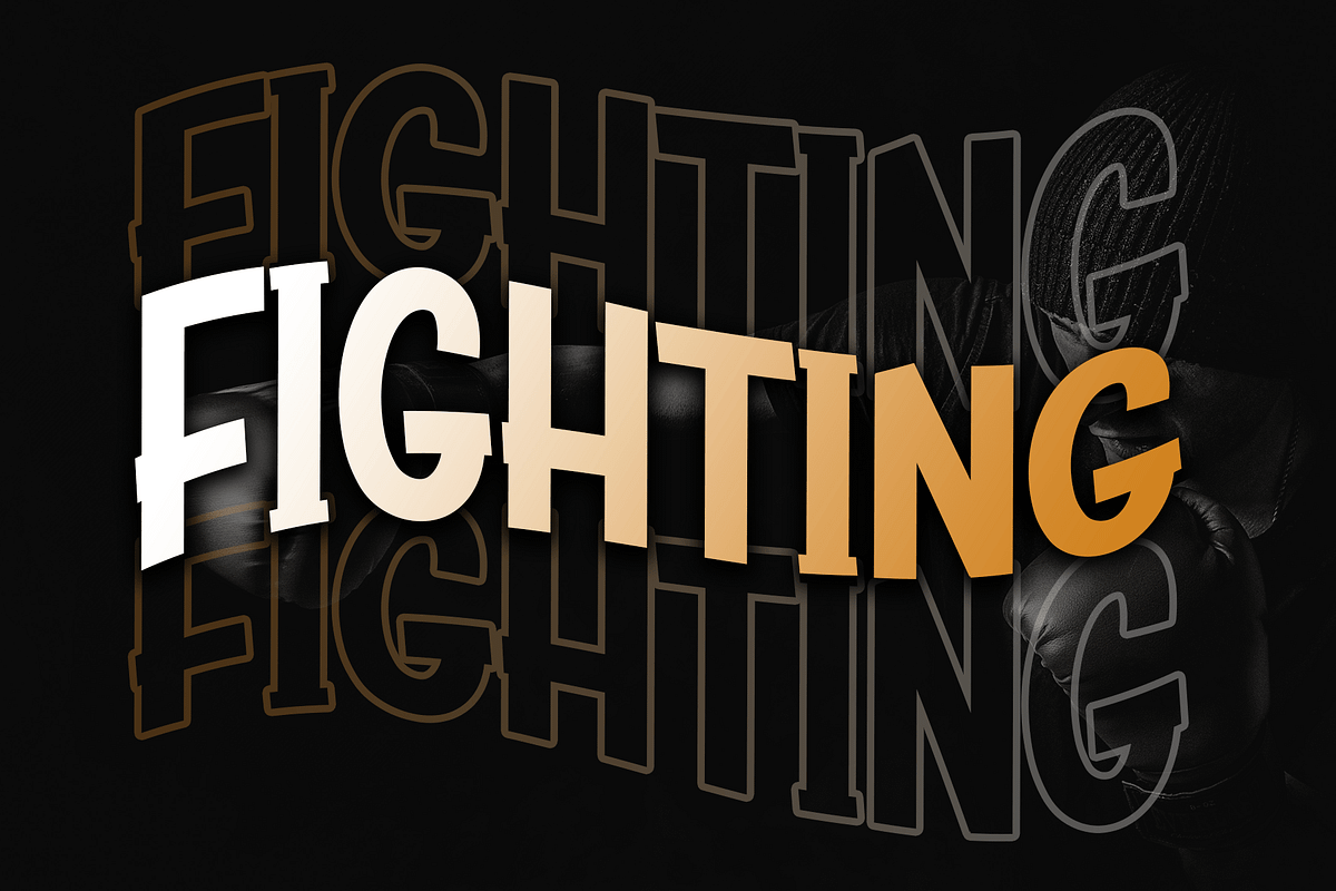 Fighting Font - Chloecipher - Medium