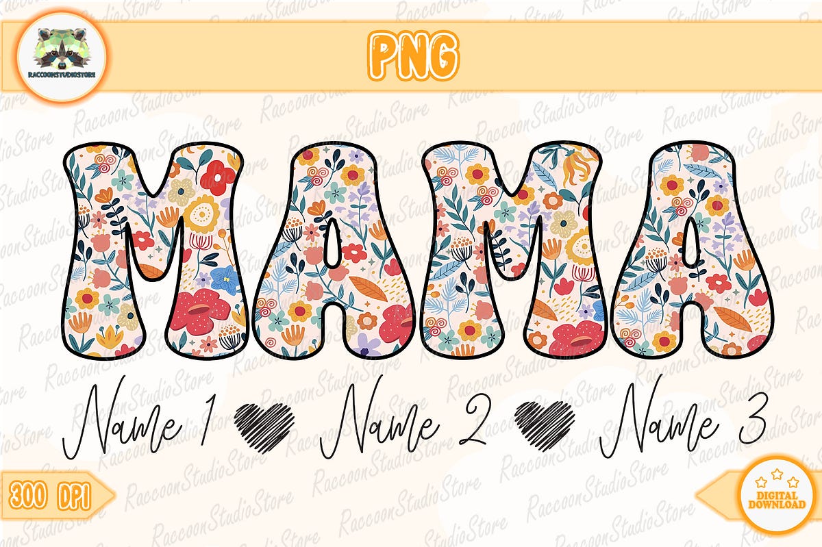 Name Custom Mama Png, Retro Mom Png (Craft Graphics) | by Craftycarla ...