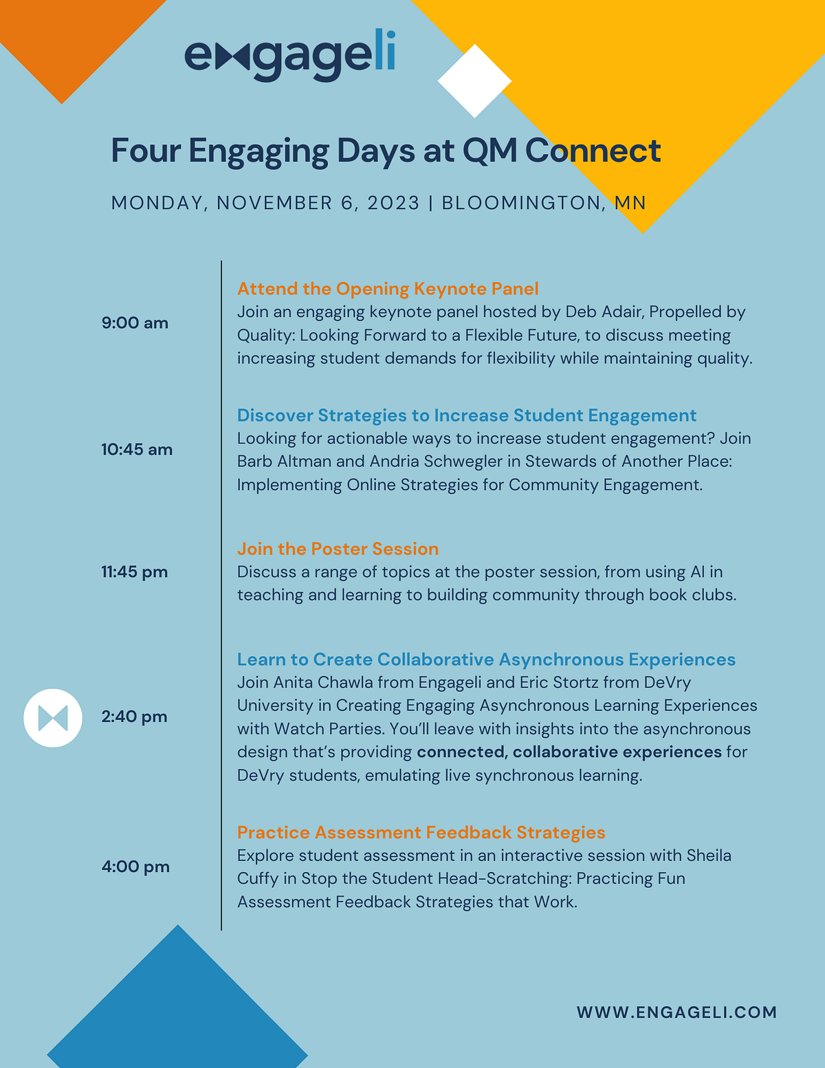 Four Engaging Days of Online Learning at QM Connect 2023 | by Engageli ...