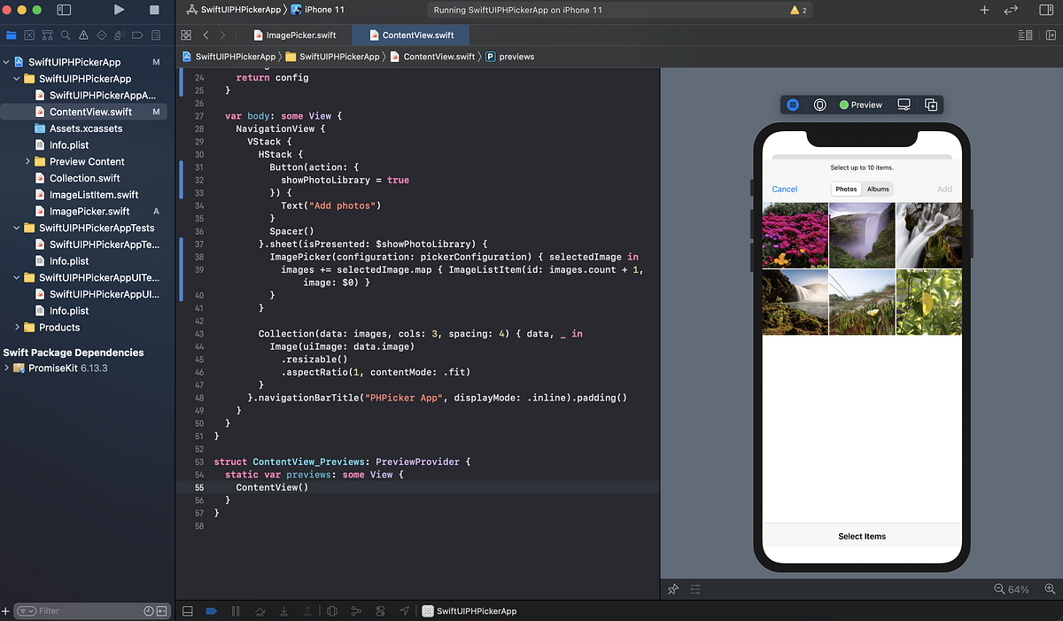 Using the New PHPicker With SwiftUI | by Bere Tan | Medium