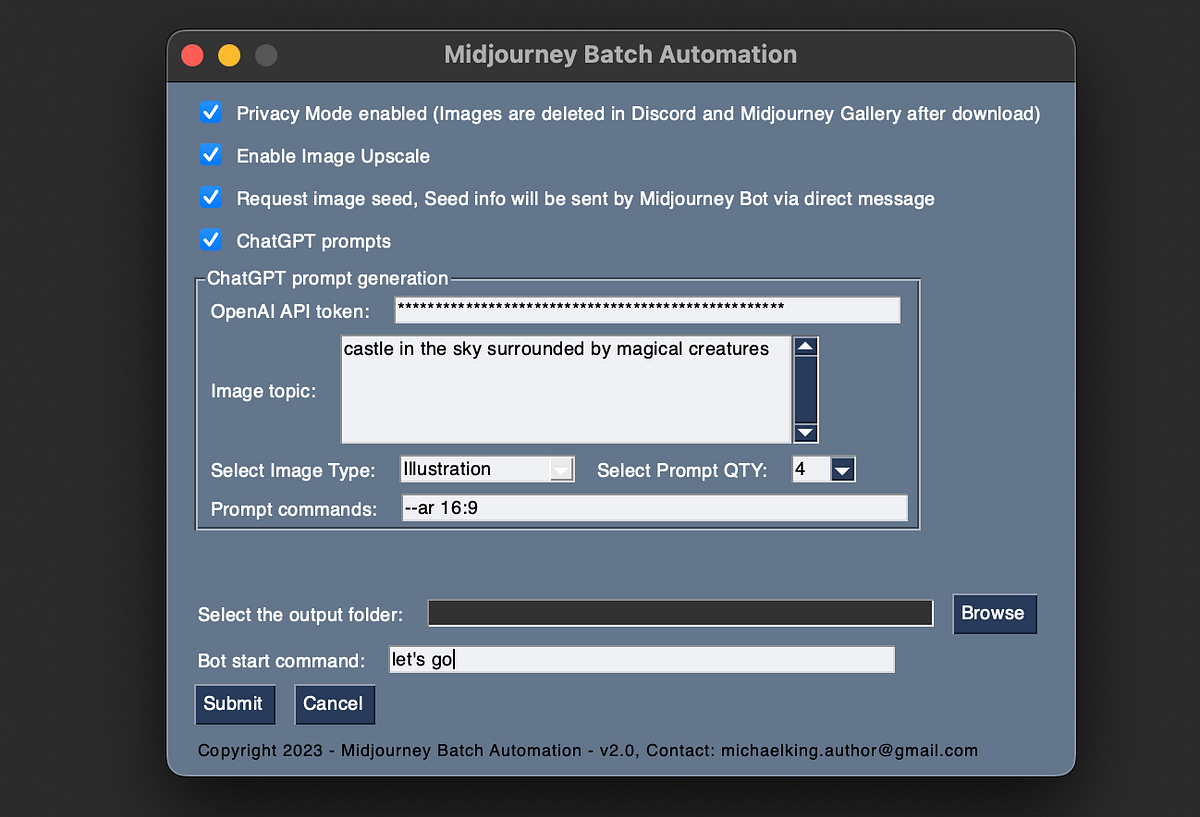 Update: Automation Bot for Midjourney: ChatGPT Prompting, Batch Processing, Auto-Image Download ...