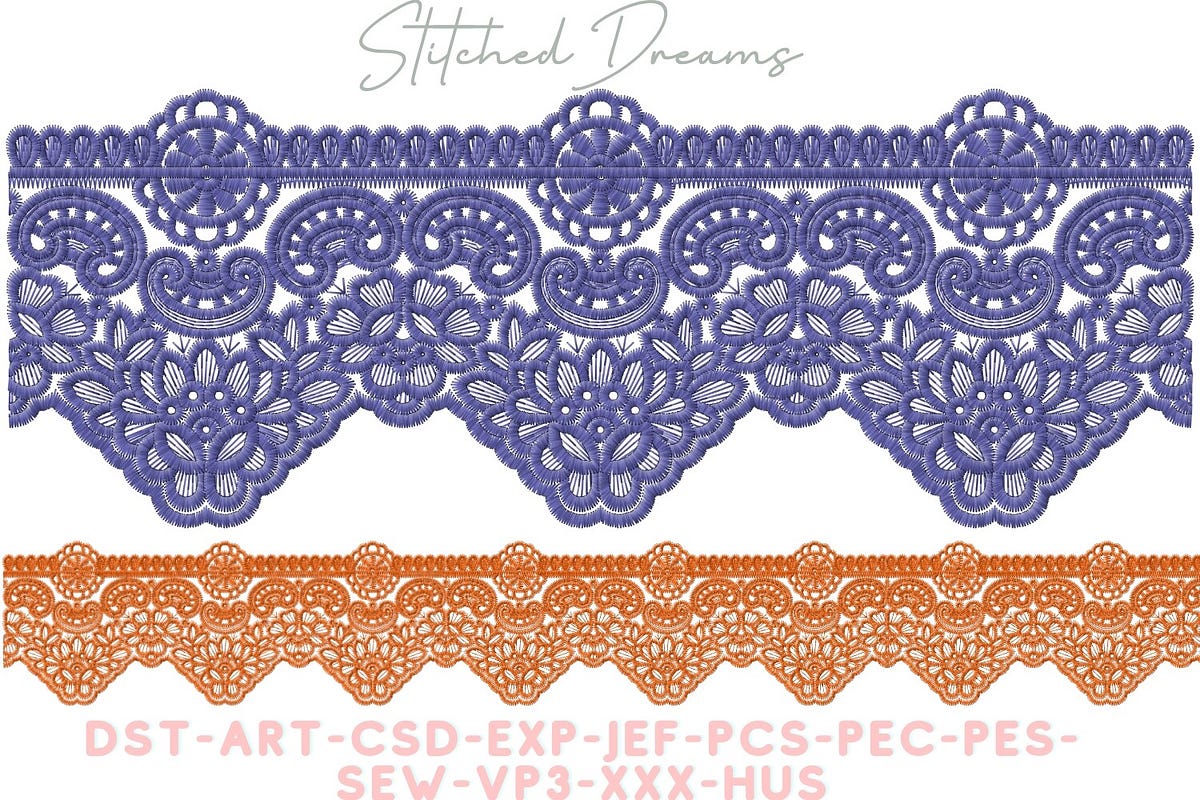 Floral Elegance Border Embroidery Design Free Download | by Neonnebula ...