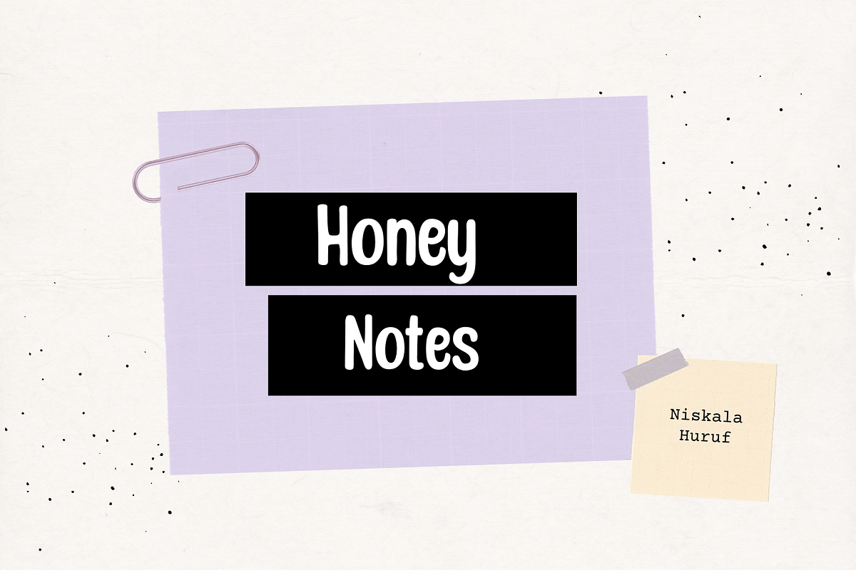 Honey Notes Font - Craftgenius - Medium