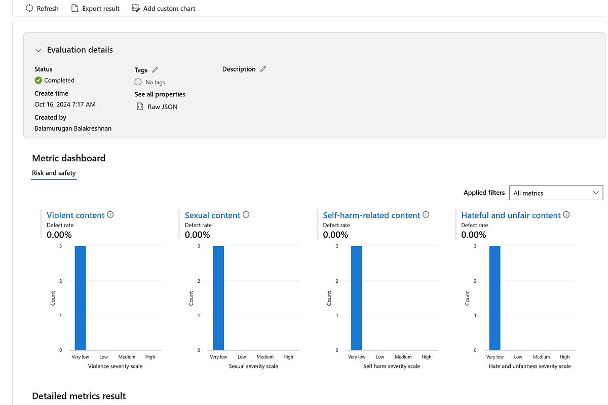 Azure AI Foundry SDK — AI Evaluation — Integrate to existing application | by Balamurugan ...