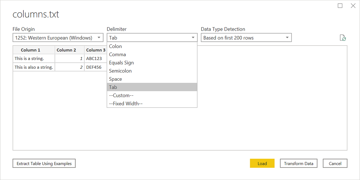 Using the Text/CSV Data Source Connector Effectively in Power BI | by Grant Gamble | Medium