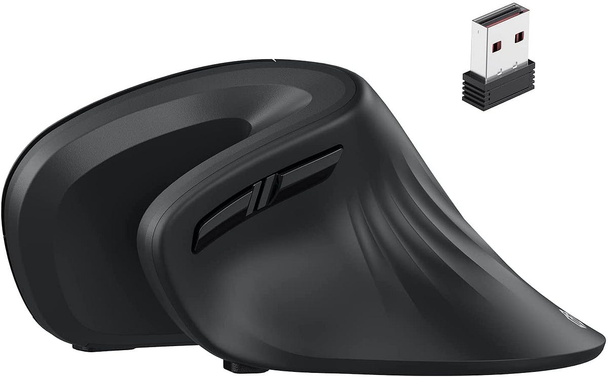 I Clever USB Ergonomic Mouse, Vertical Mouse 6 Buttons with Adjustable ...