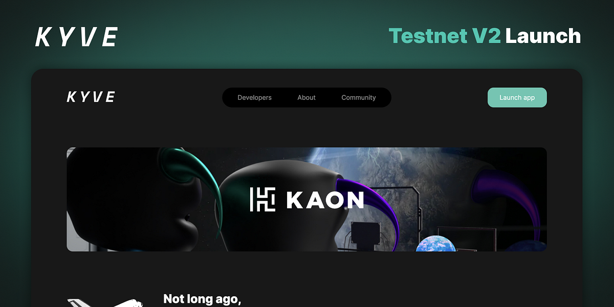 Road to Mainnet: KYVE Launches Official Testnet, Kaon | by KYVE Team | KYVE