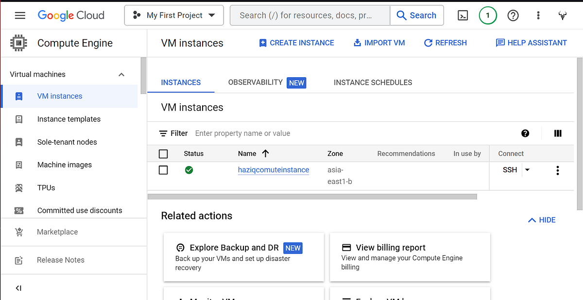 Creating and Accessing a Cloud-hosted Linux Virtual Machine | by Haziq Ali | Medium