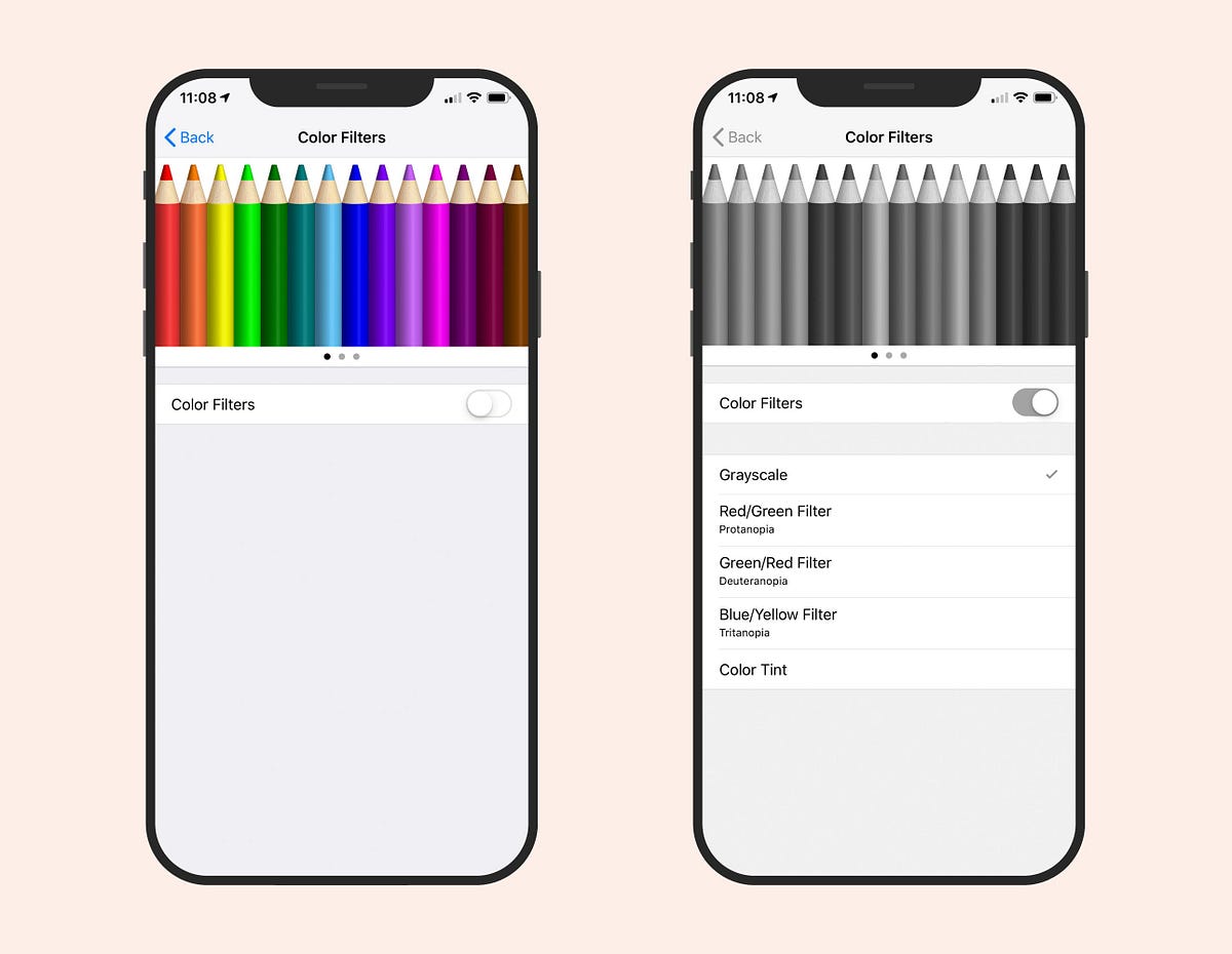 How I turn on color filters on my phone | by Brian Feng | Medium