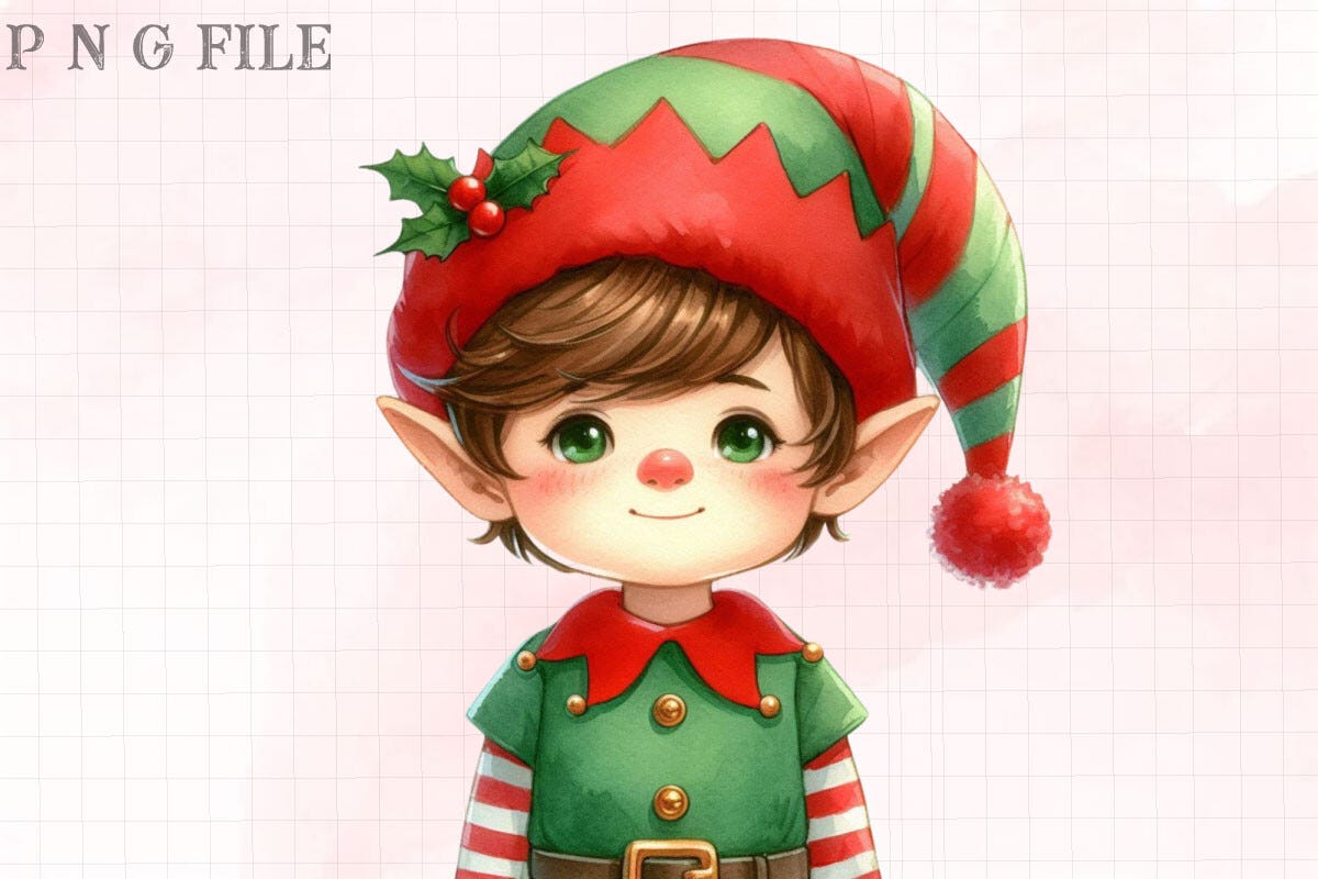 Christmas Elf Boy Clipart PNG Free | by Celestialsymphony | Aug, 2024 ...