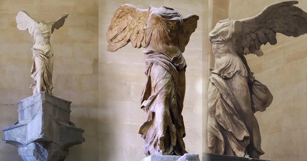 “Victoria Alada de Samotracia”, uno de los tesoros del museo del Louvre ...