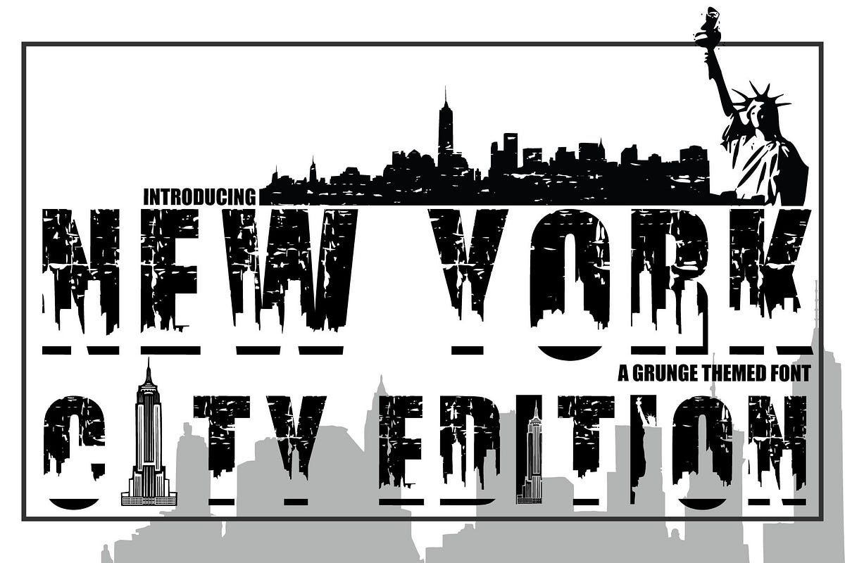 New York City Edition Font - Avaastral - Medium