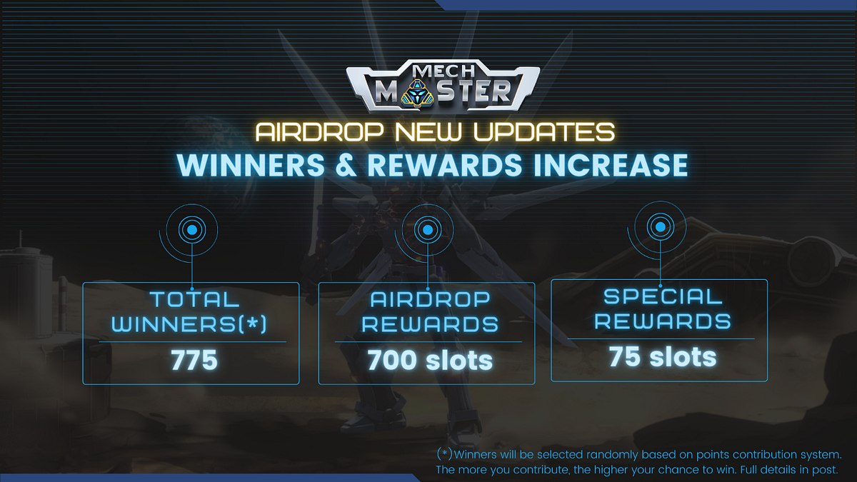 MECH MASTER AIRDROP OPENS MORE SPECIAL REWARDS | by KHUONG PHAM | Medium