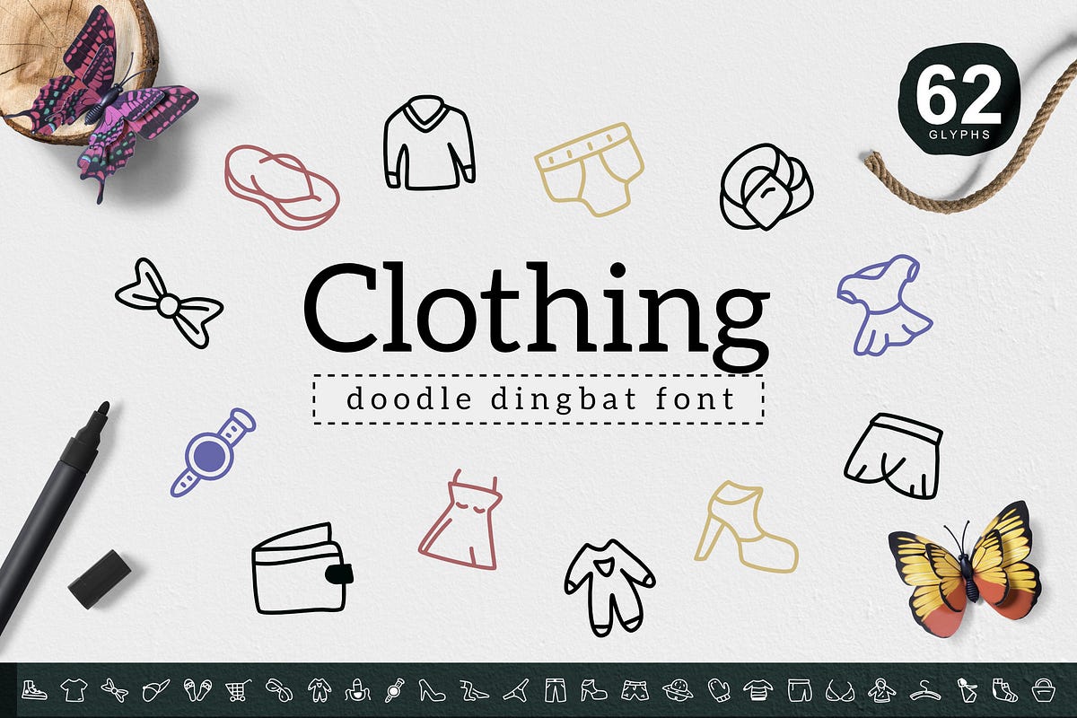 Clothing Font | by Isabellaink | Apr, 2024 | Medium
