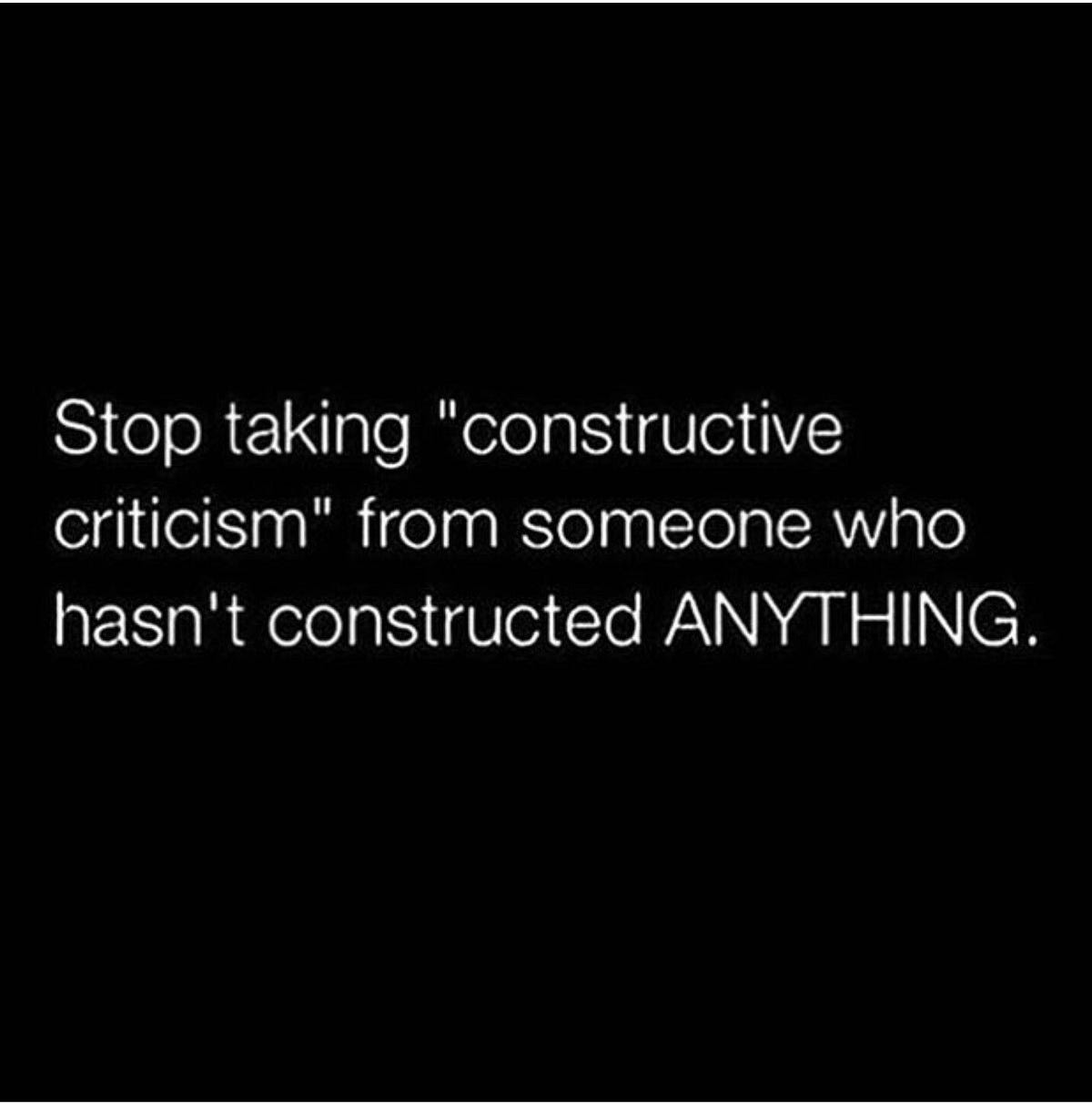 Accepting Constructive Criticism Accepting Constructive Criticism