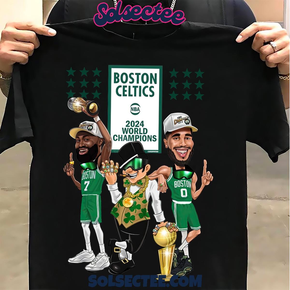 Boston Celtics Champions 2023–2024 Deadliest Duo Brown Tatum T-Shirt ...