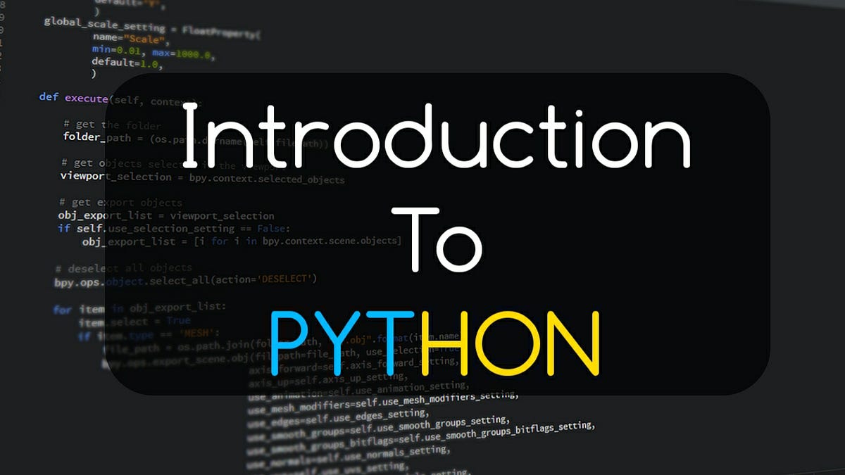 Introduction to Python | Learn Python for free | by PROGCODE | Medium