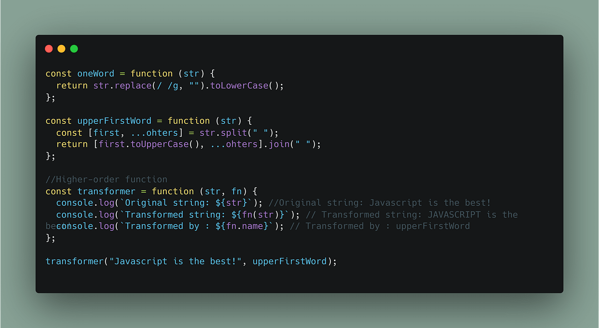 First class function VS Higher order function | by Abhibas | Medium