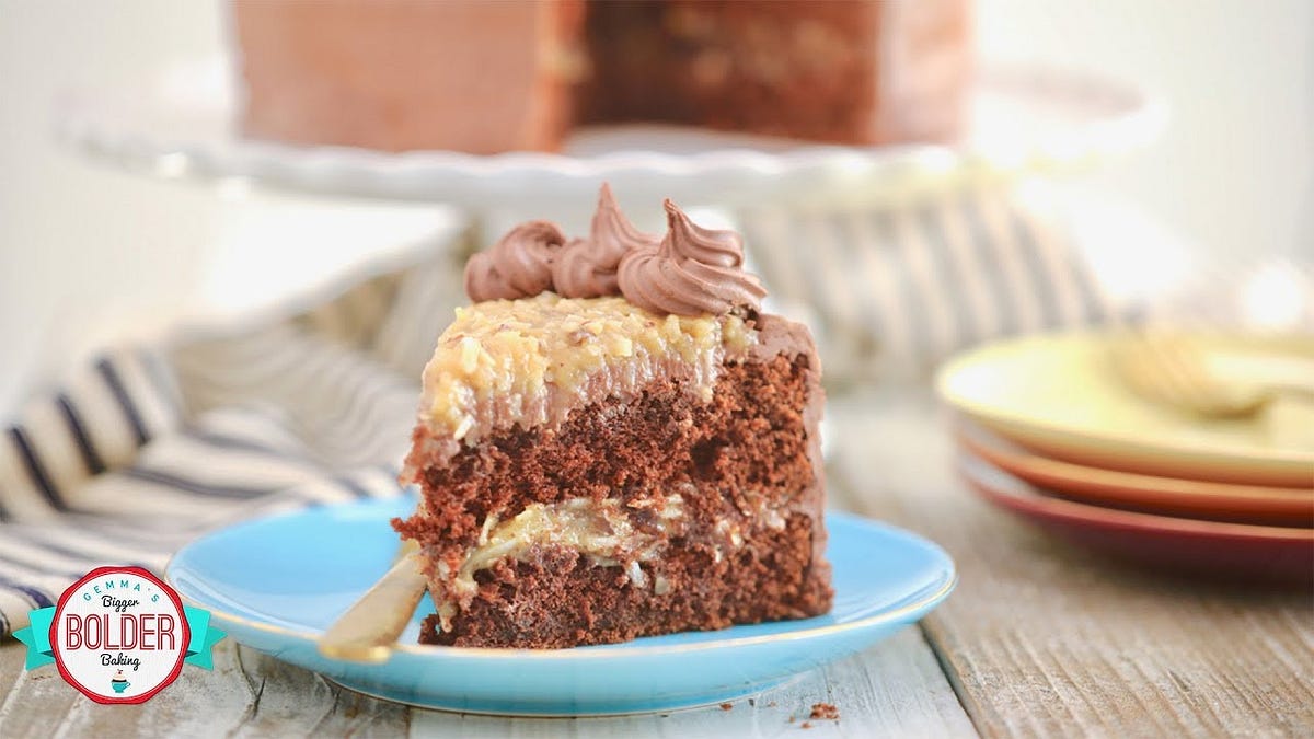 White German Chocolate Cake With Cheesecake Center Recipe | by Solis ...